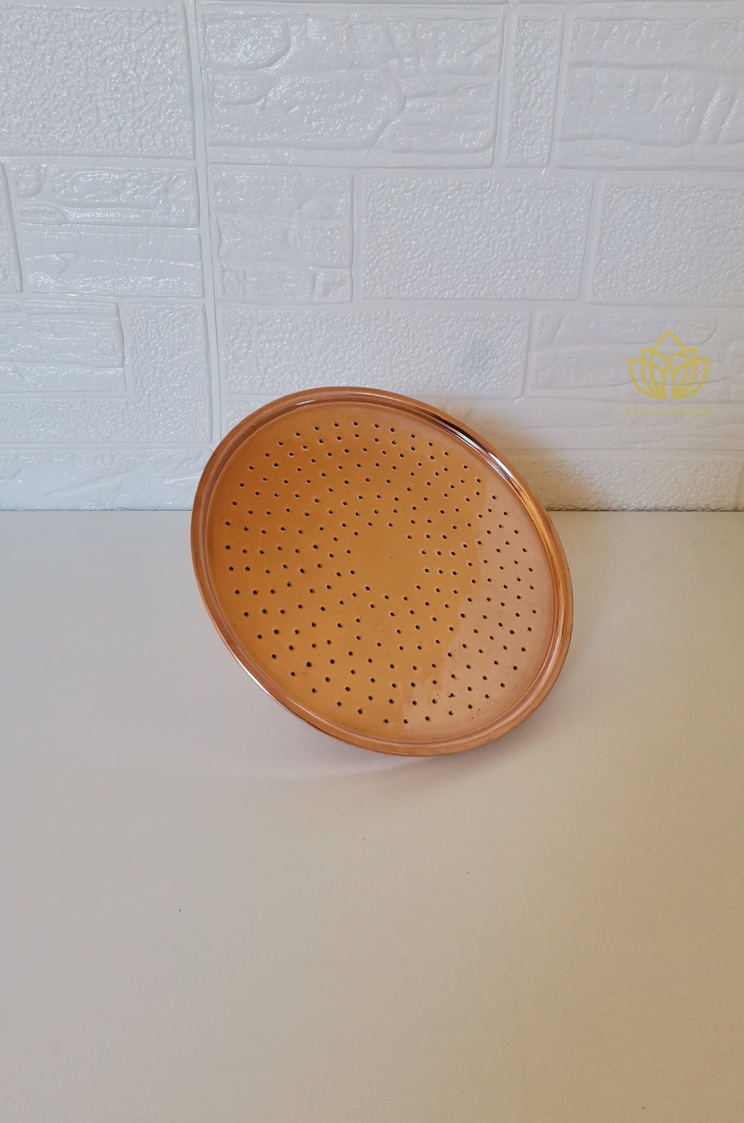 Unlacquered Solid Copper Rain Shower Head, Handcrafted Vintage ...