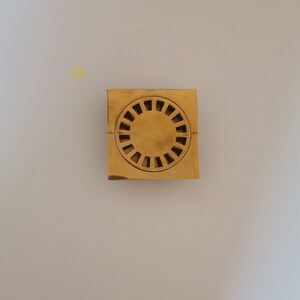Solid Brass Floor Drain, Unlacquered Square Shower Drain - Etsy