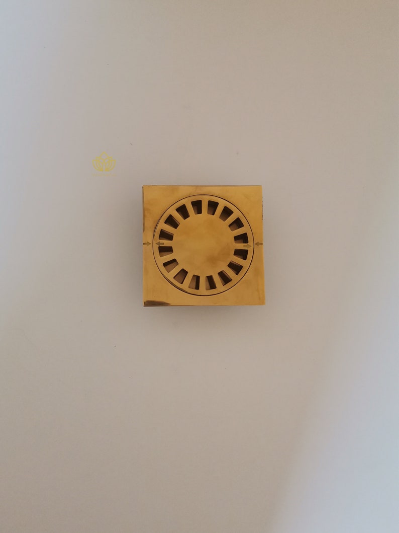 Solid Brass Floor Drain, Unlacquered Square Shower Drain - Etsy