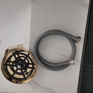 Unlacquered Brass Glass Rinser for Kitchen Sinks, Kitchen Sink ...