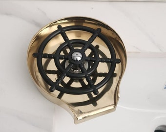 Unlacquered Brass Glass Rinser for Kitchen Sinks, Kitchen Sink ...