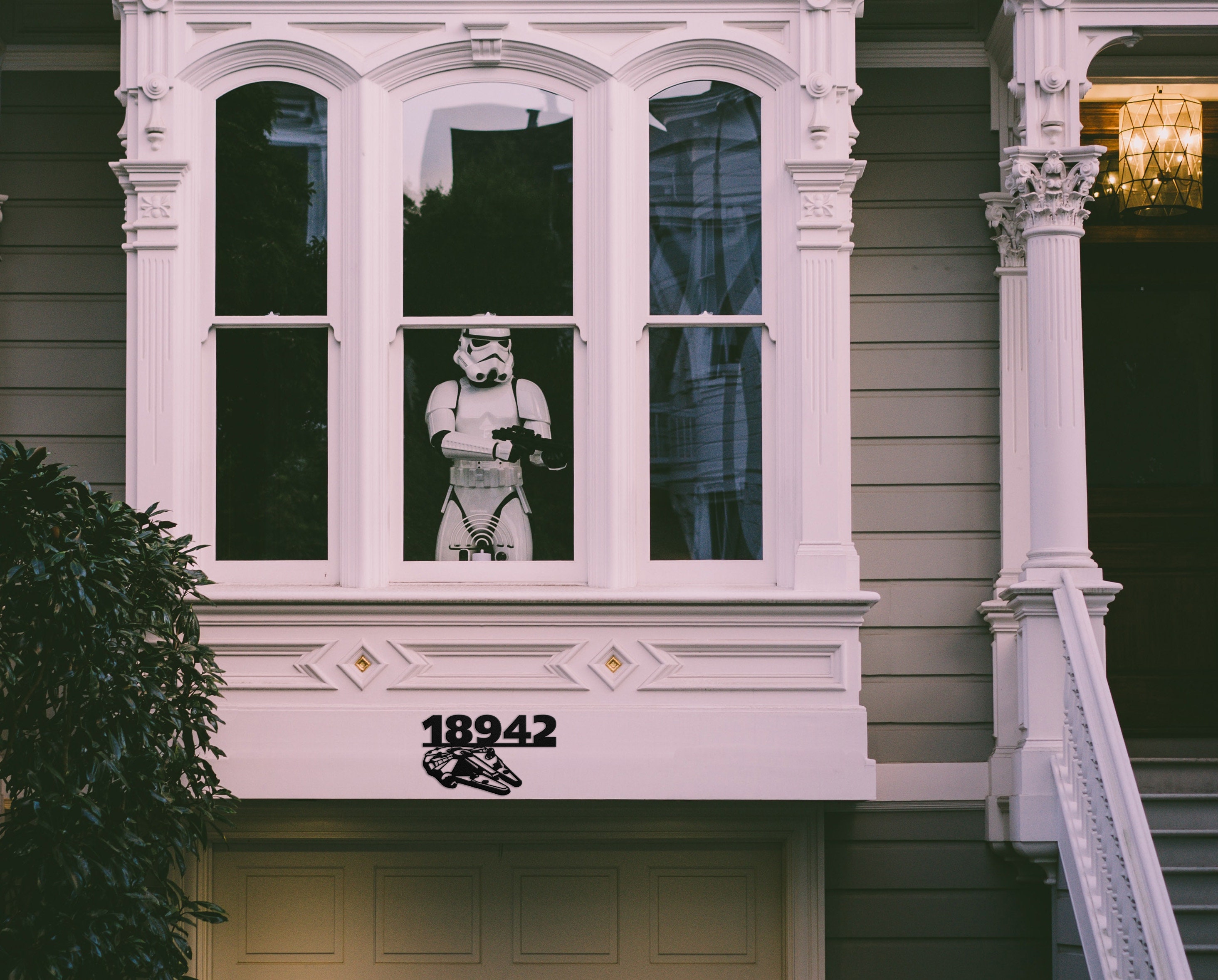 Millennium Falcon House Number or Name Wall Sign, Housewarming Gift ...