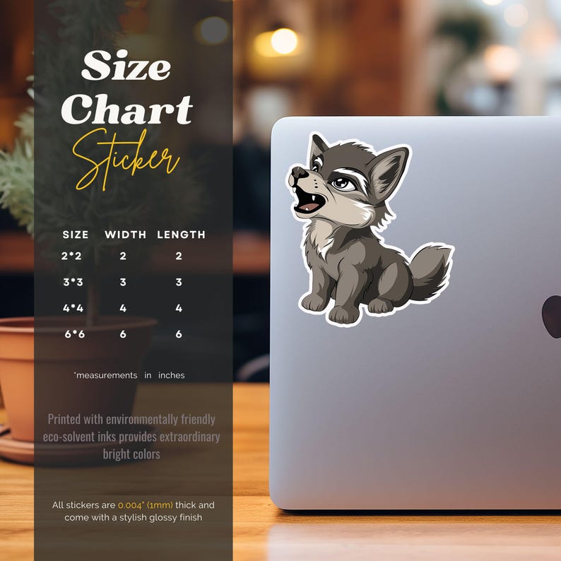 Wolf Howling Sticker, Wolf Baby Image, Animal Art, Cute Critter, Laptop ...