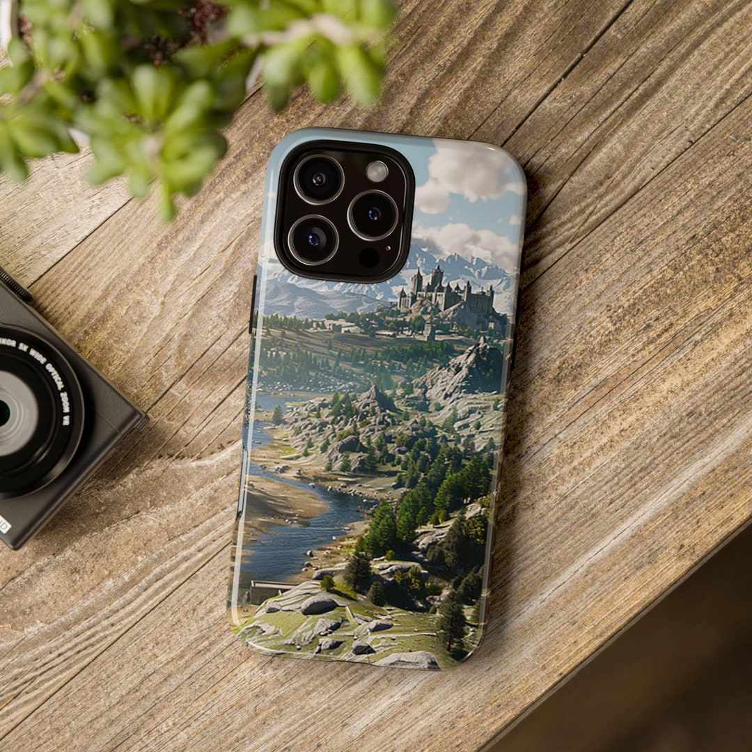 Medieval Majestic Landscape iPhone Case, Enchanting 3D Effect Fantasy ...