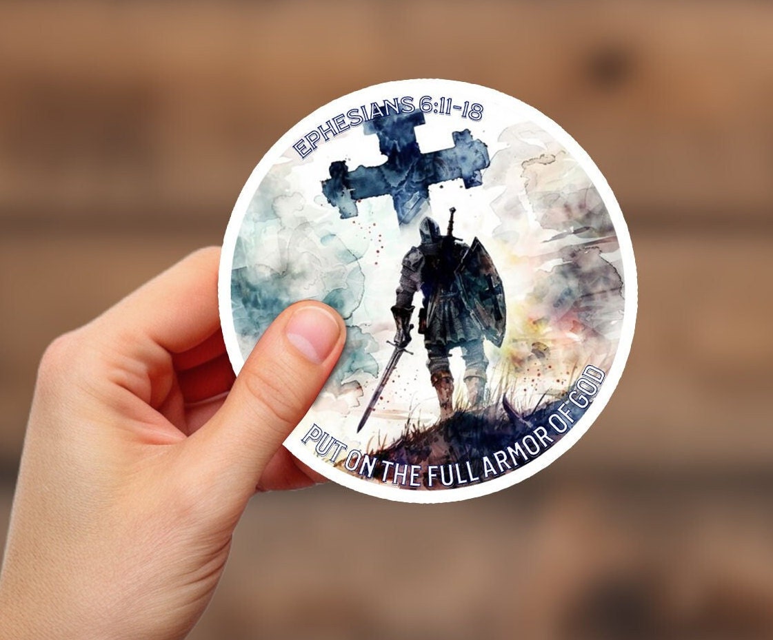 The Full Armor of God Sticker, Biblical Sticker Jesus Sticker, Bible ...