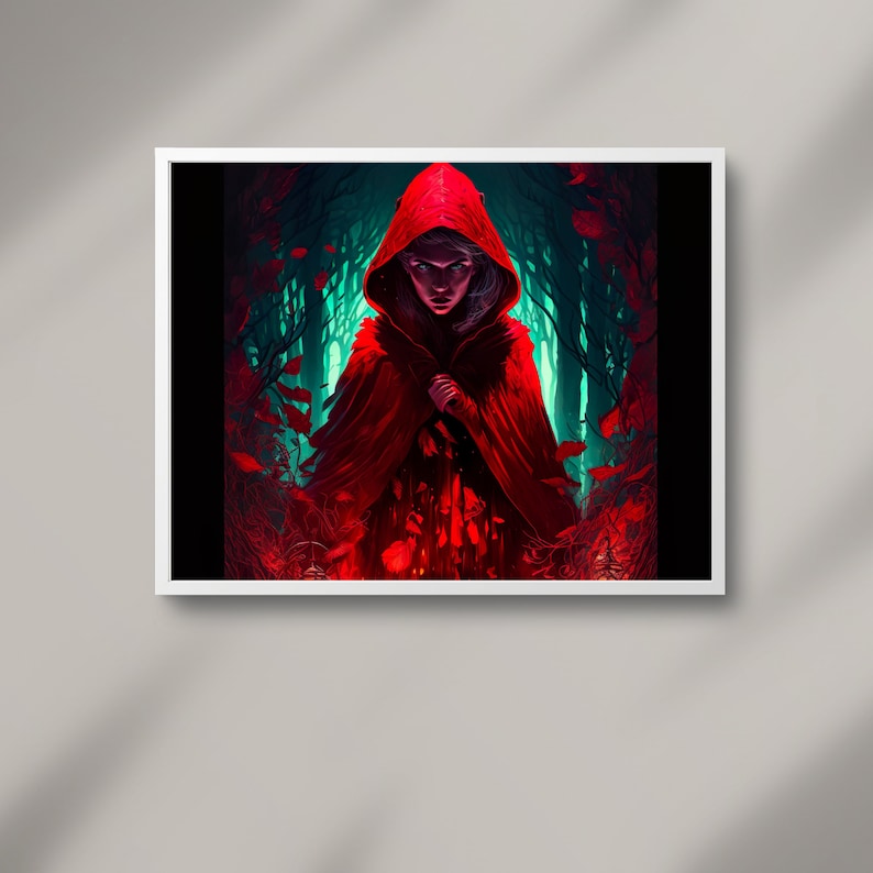 Little Red Riding Hood: Sinister Digital Art, AI Art, Fairytale Art ...