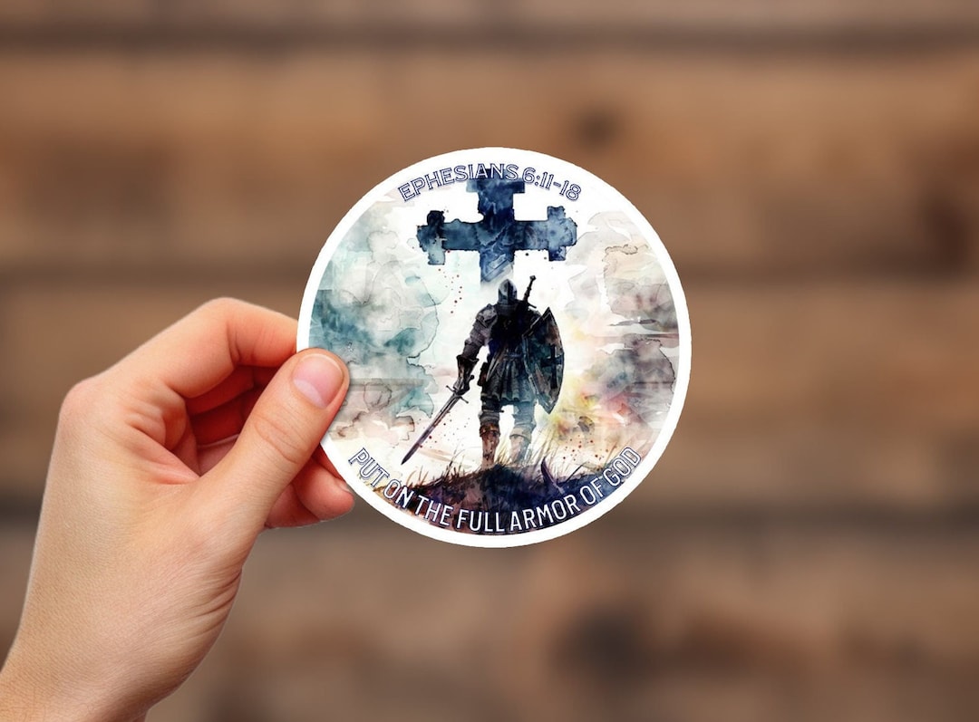 The Full Armor of God Sticker, Biblical Sticker Jesus Sticker, Bible ...