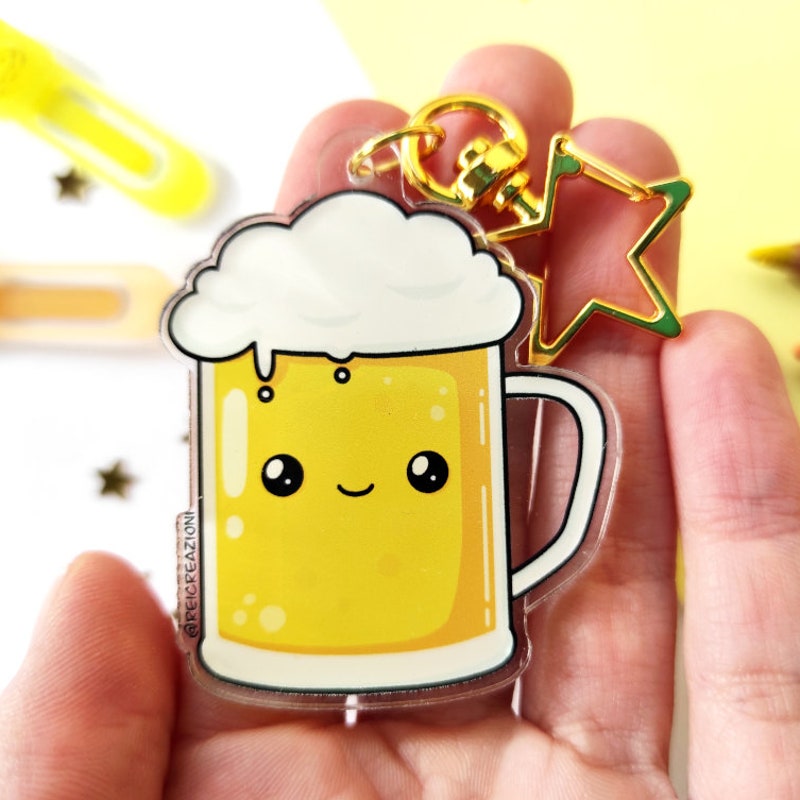 Beer Keychain - Etsy
