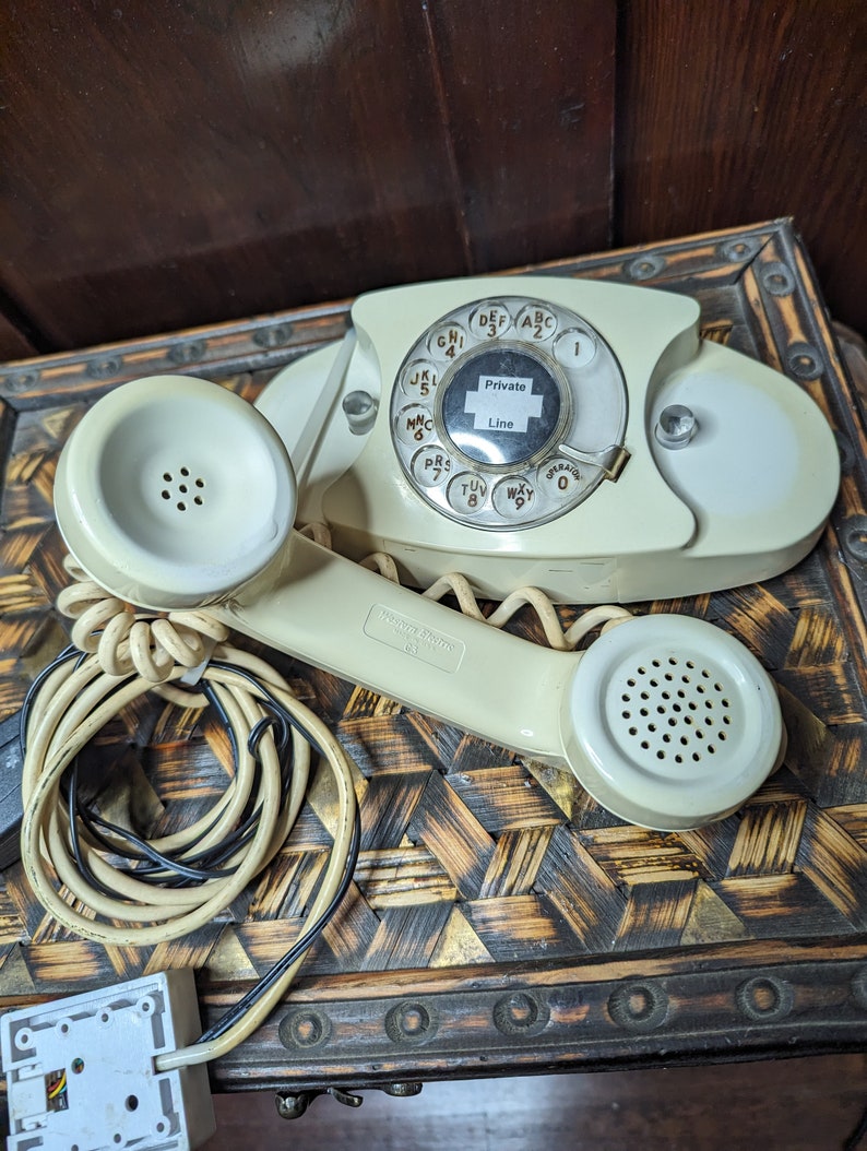 1963 Princess Rotary Phone, Vintage Western Electric Rotary Telephone ...
