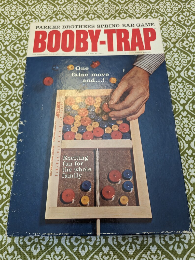 1965 Original Booby-trap Game, Parker Bros, Game is Complete and in ...