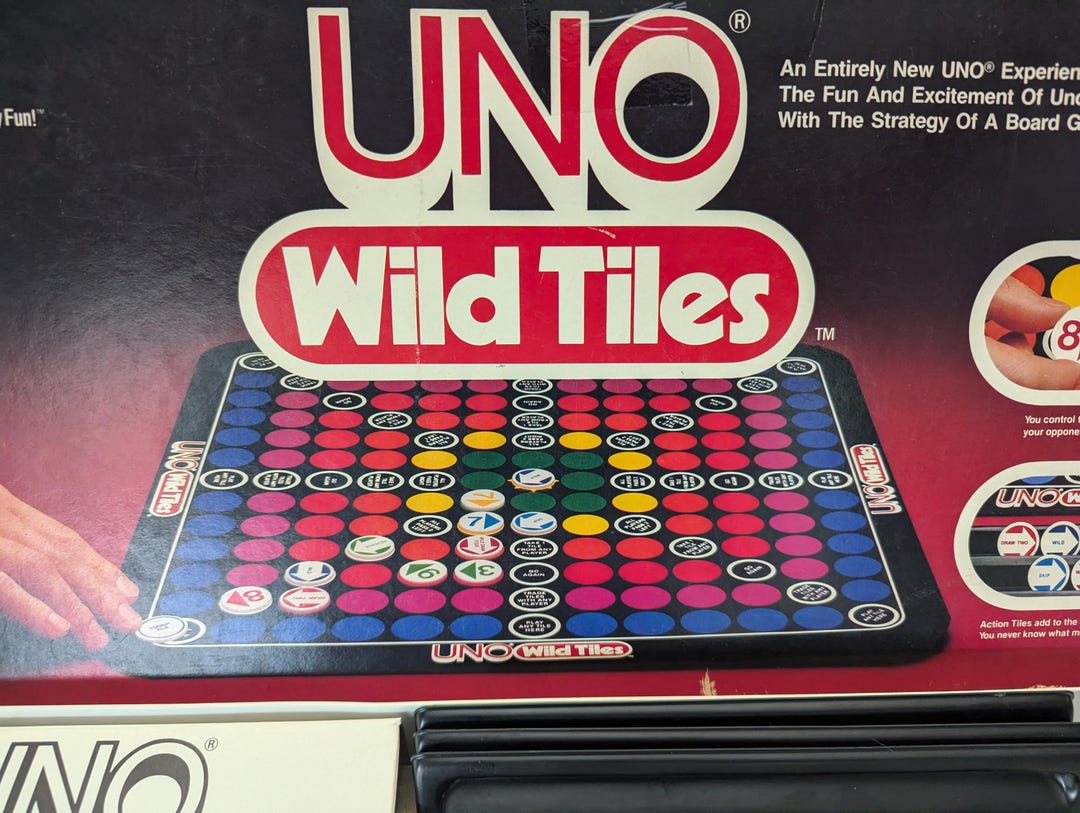 Uno 1983 Wild Tiles Board Game, Complete - Etsy
