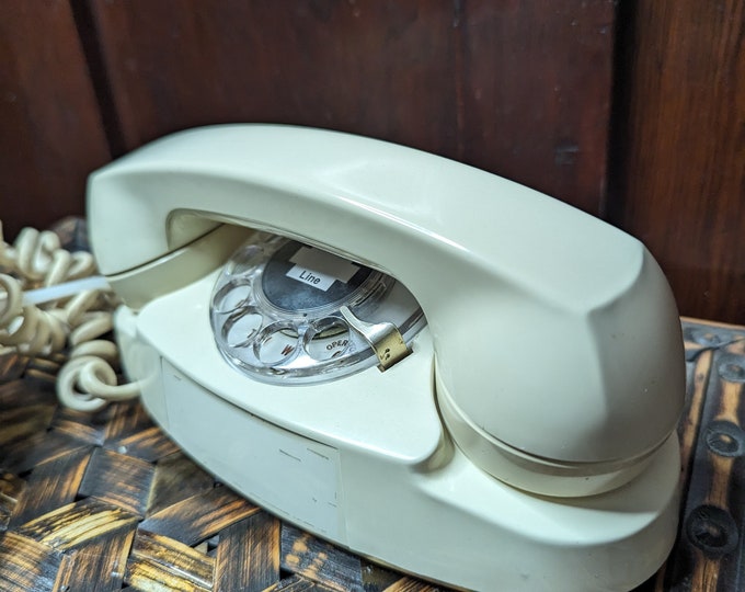 1963 Princess Rotary Phone, Vintage Western Electric Rotary Telephone ...