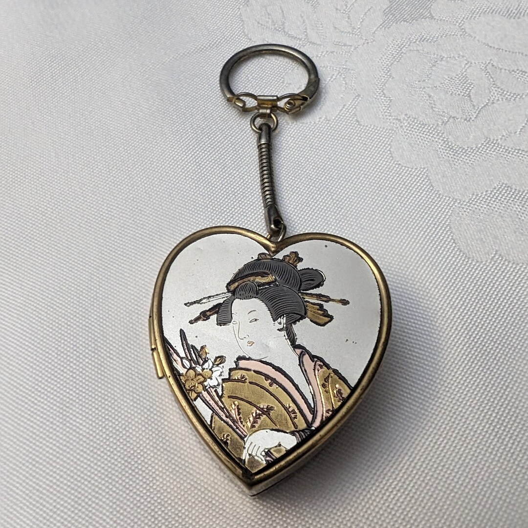 Vintage Sankyo Music Box Keychain, Gold Tone, Tune is Love Story From ...