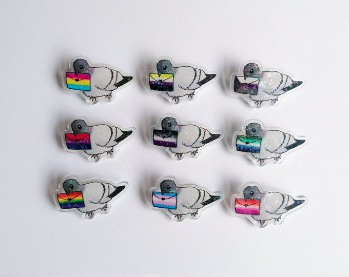 Demi Mr. Buttons Pride Button - Etsy