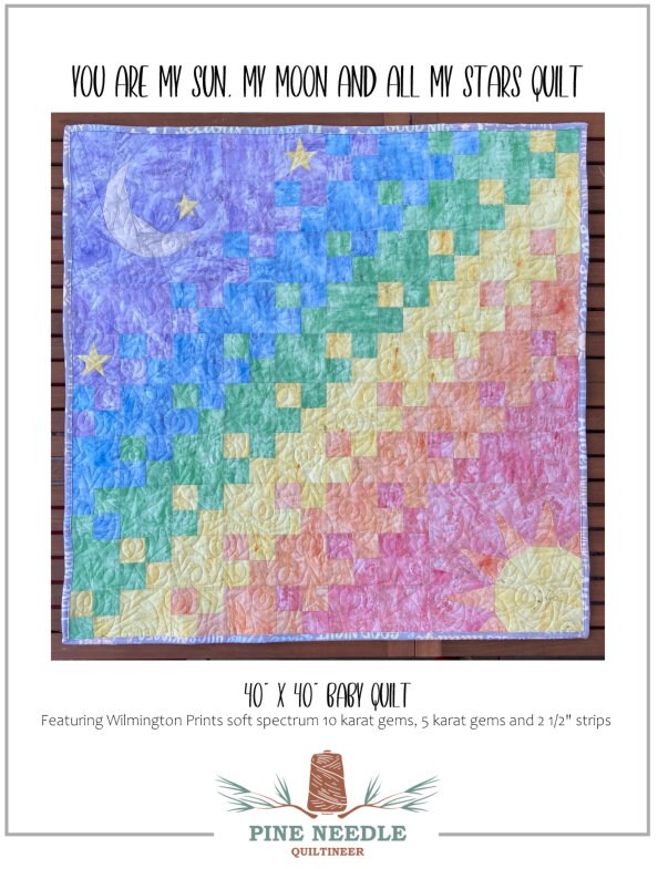 Sun, Moon, Stars Baby Quilt Pattern, 40x40 (PDF Download) - Etsy