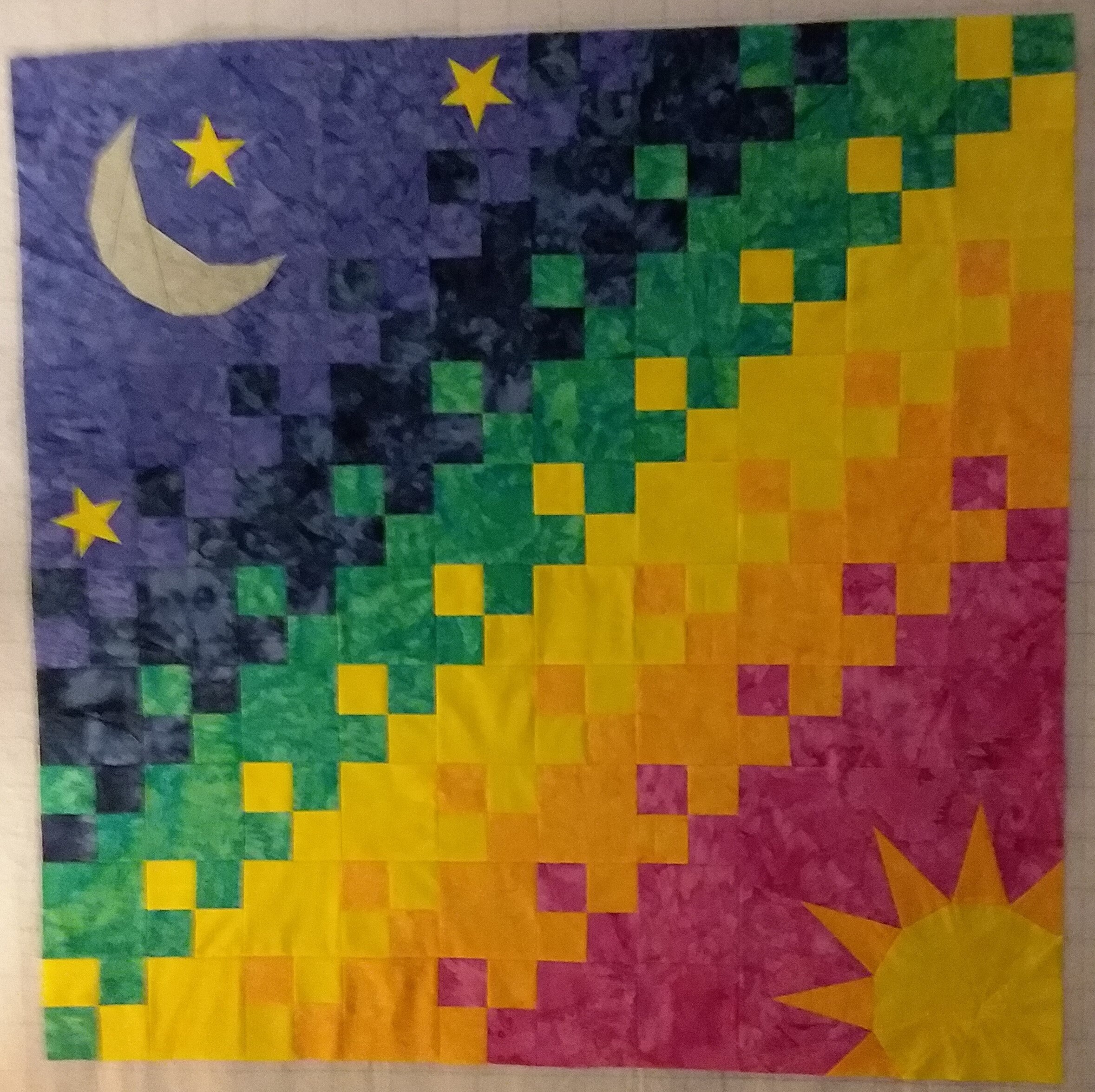 Sun, Moon, Stars Baby Quilt Pattern, 40x40 (PDF Download) - Etsy