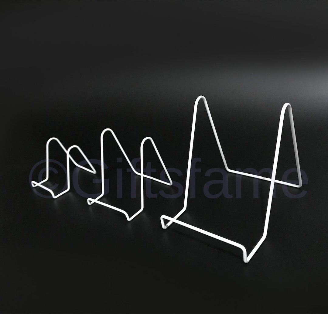 Flat Curve Steel Metal Plate Display Stand | Metal Dish Rack | Plate ...