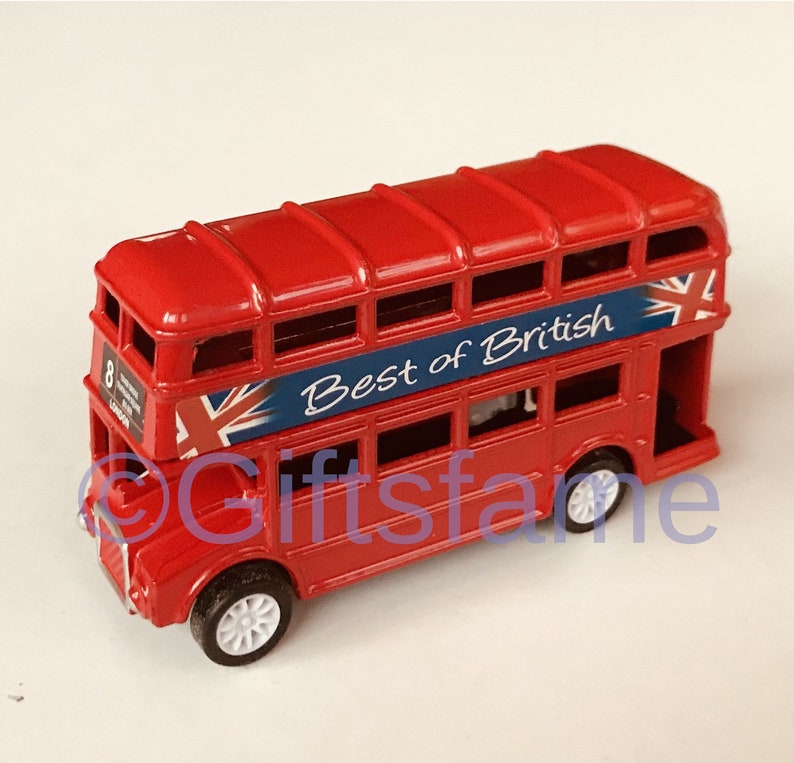 London Double Decker Red Bus | Black Cab Taxi | Die Cast Souvenir ...