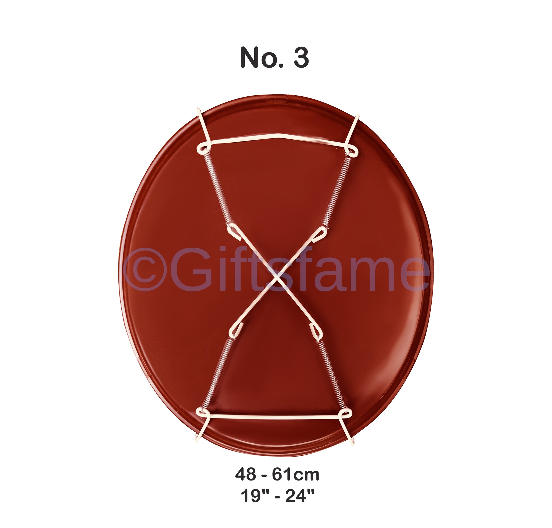 Extra Large White Wall Display Plate Dish Wire Tray Spring Hanger ...