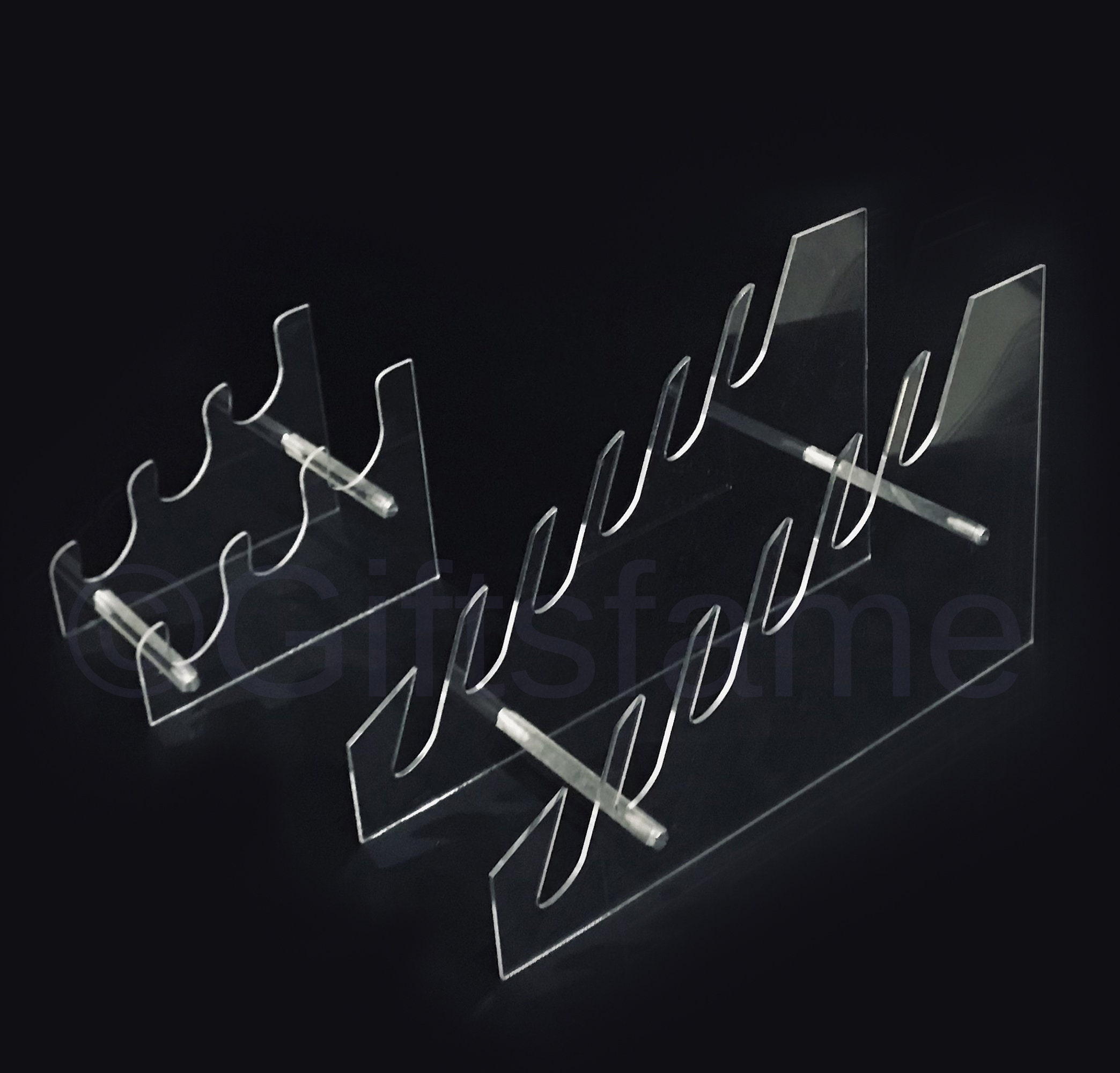 Multi Tier Plate Stands | Multiple Clear Acrylic Plastic Plate Disk ...