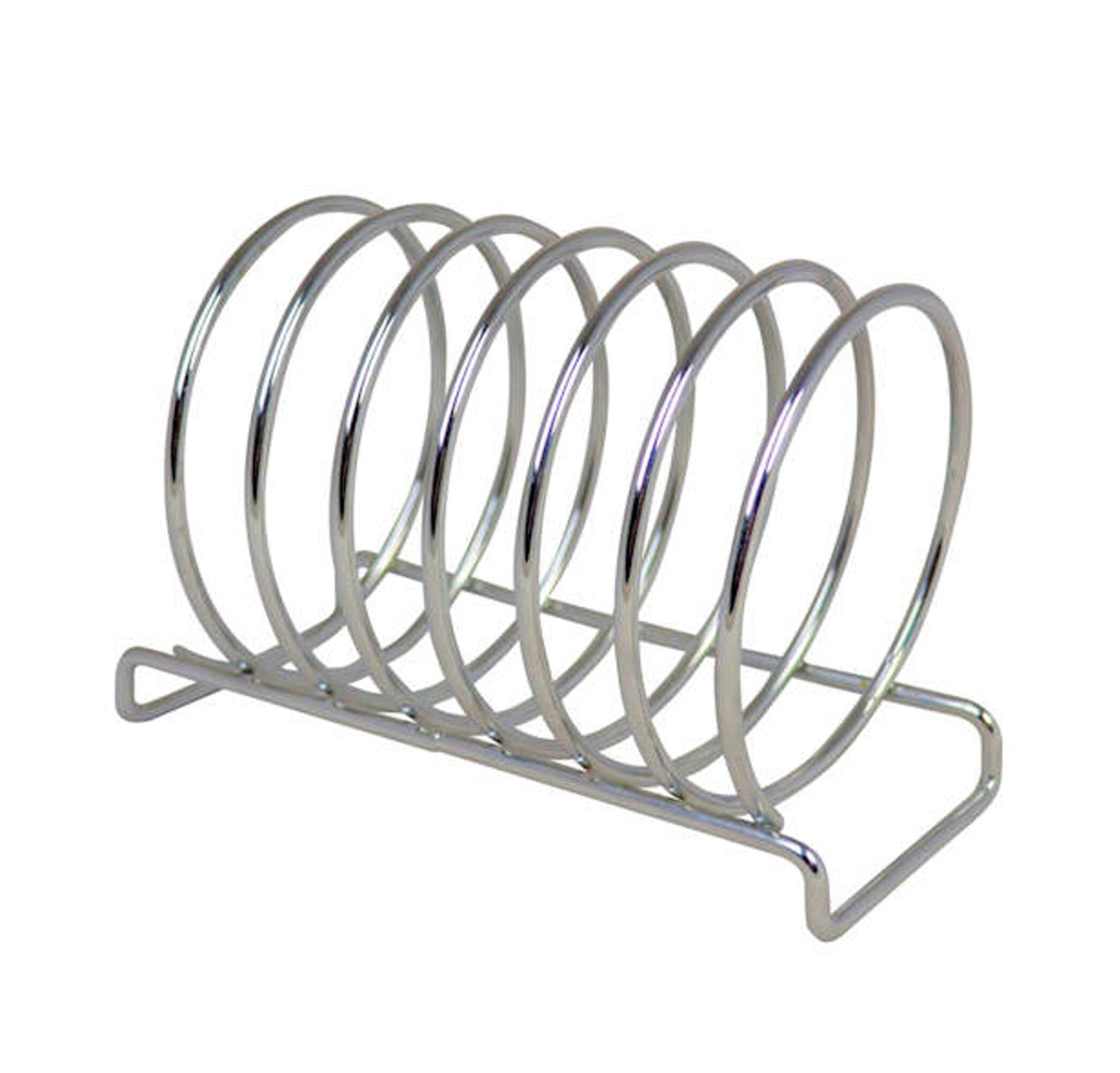 1-4 Pieces Round Chrome Plated 6 Slots Toast Rack Bread Loaf - Etsy