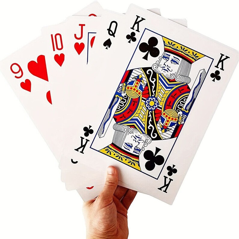 Super Giant Jumbo Extra Large Playing Cards for Playing Bridge, Poker ...