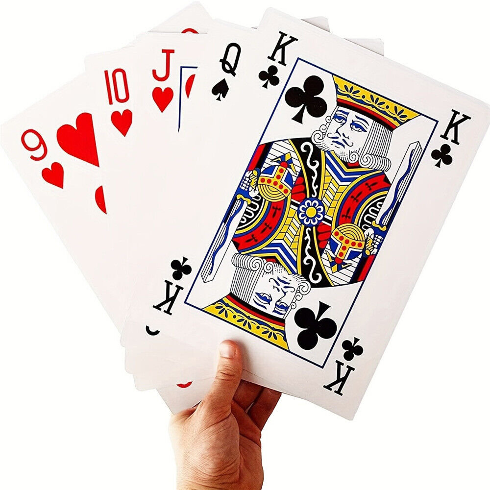 Super Giant Jumbo Extra Large Playing Cards for Playing Bridge, Poker ...