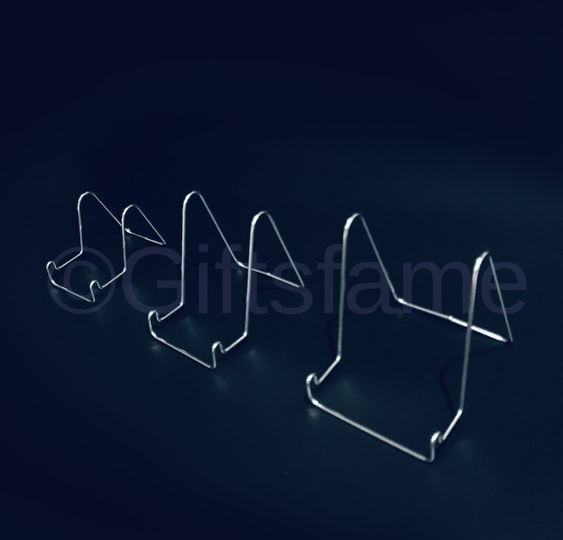 Double Curve Steel Metal Plate Display Stand | Metal Dish Rack | Plate ...