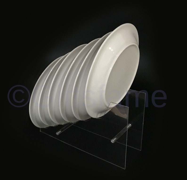 Multi Tier Plate Stands | Multiple Clear Acrylic Plastic Plate Disk ...