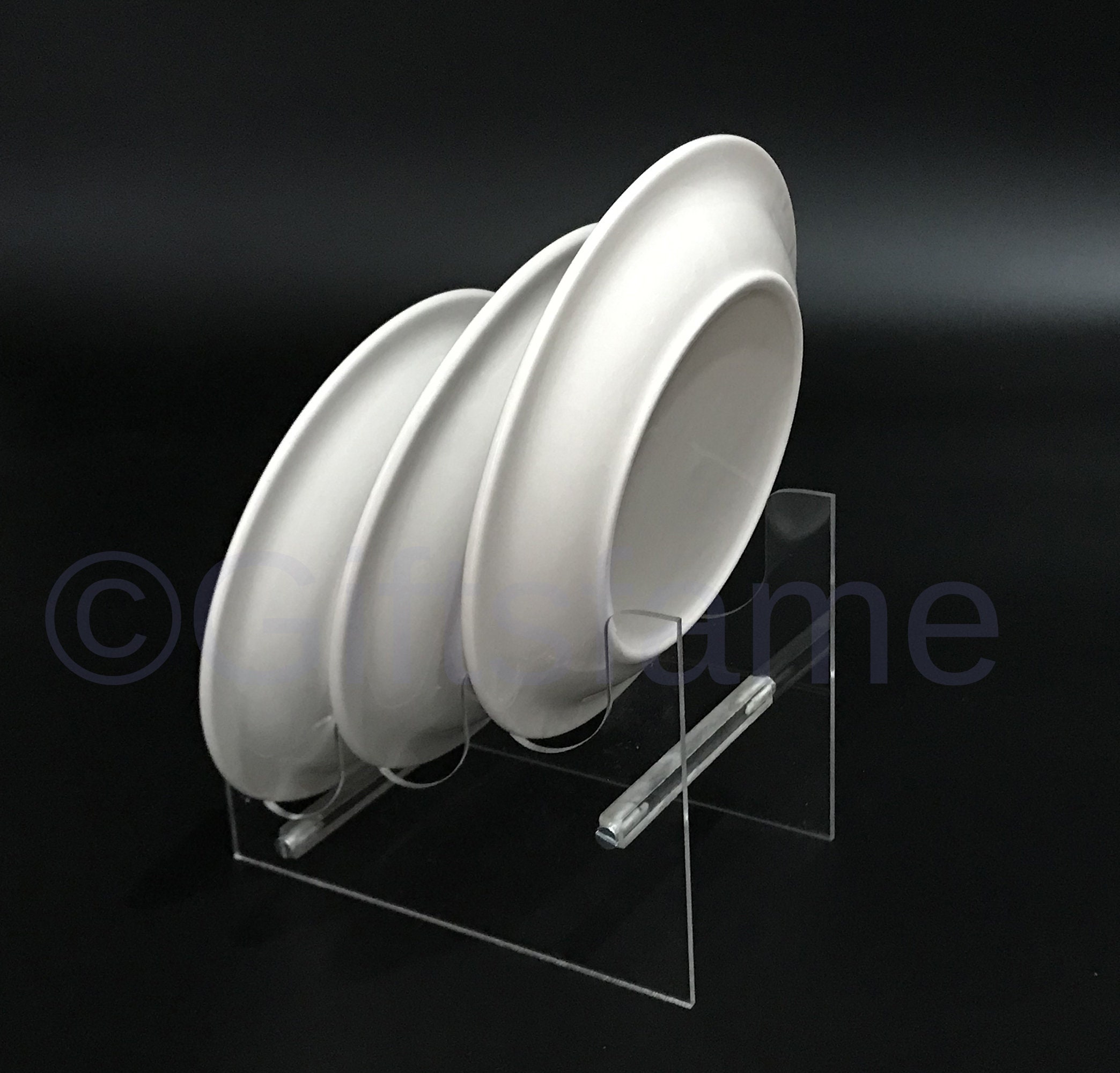 Multi Tier Plate Stands | Multiple Clear Acrylic Plastic Plate Disk ...