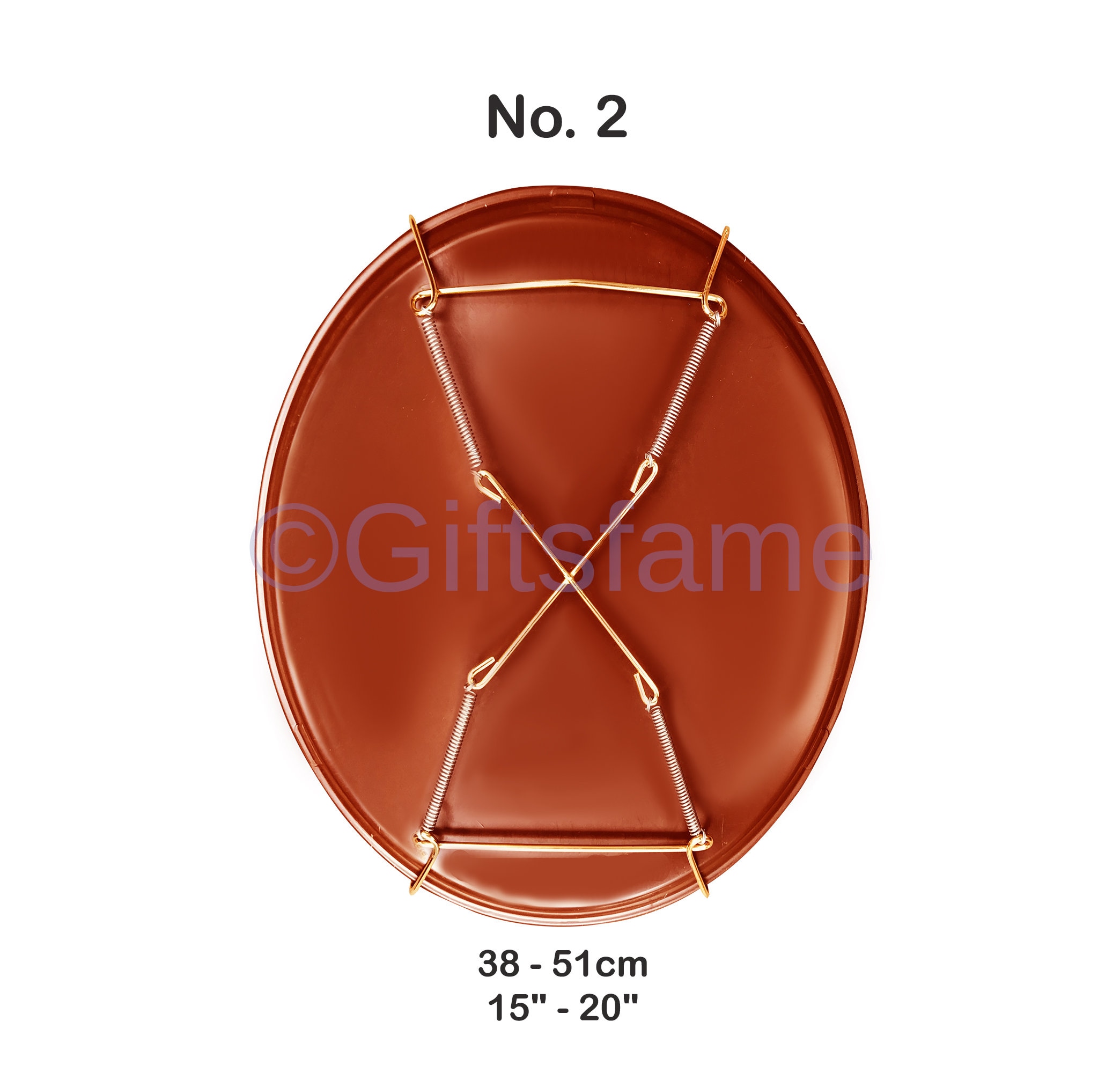 Extra Large Brass Wall Display Plate Dish Tray Wire Spring Hanger ...