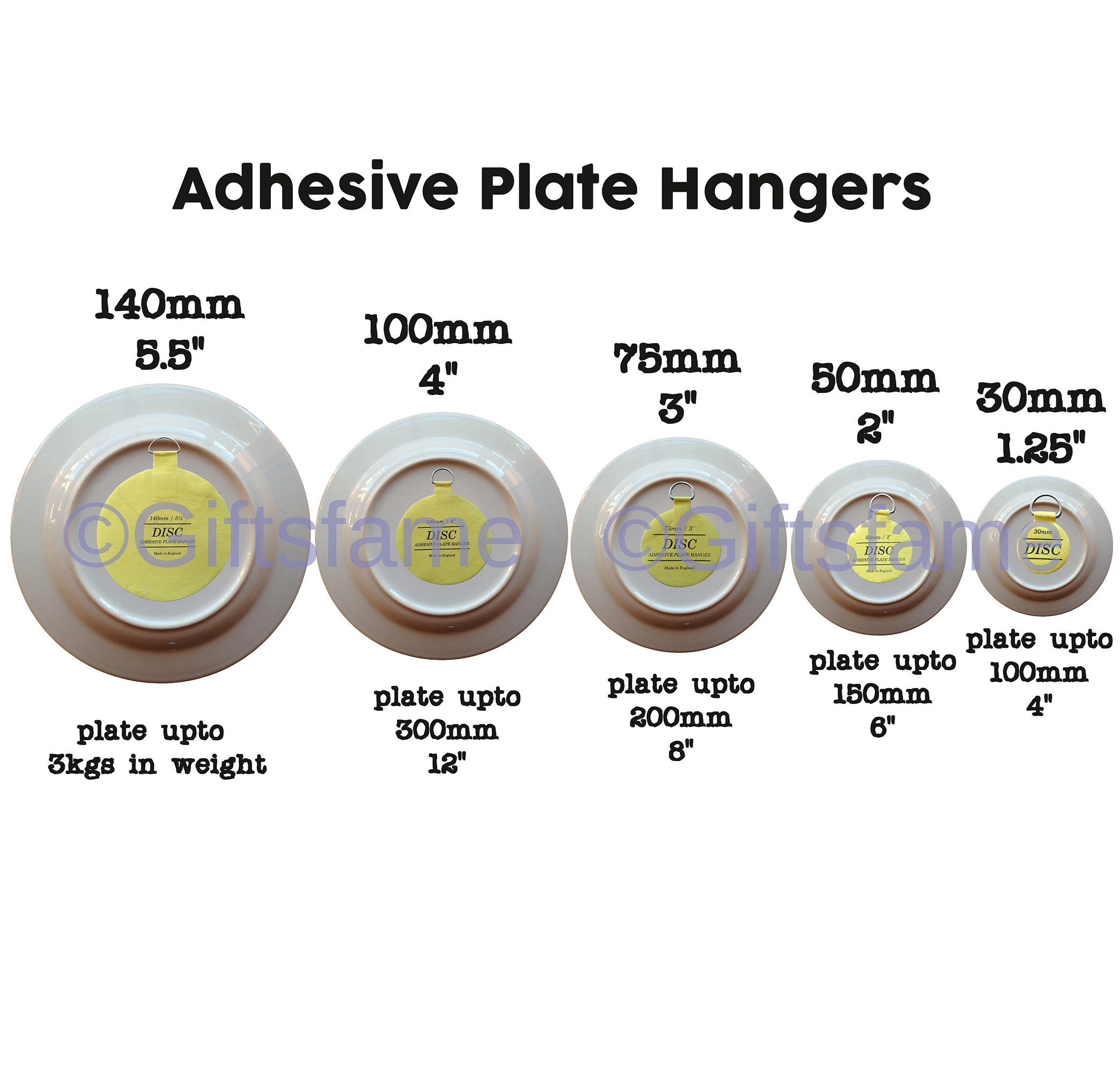 Self Adhesive Plate Hangers, Adhesive Sticky Plate Dish Hanging Holder ...