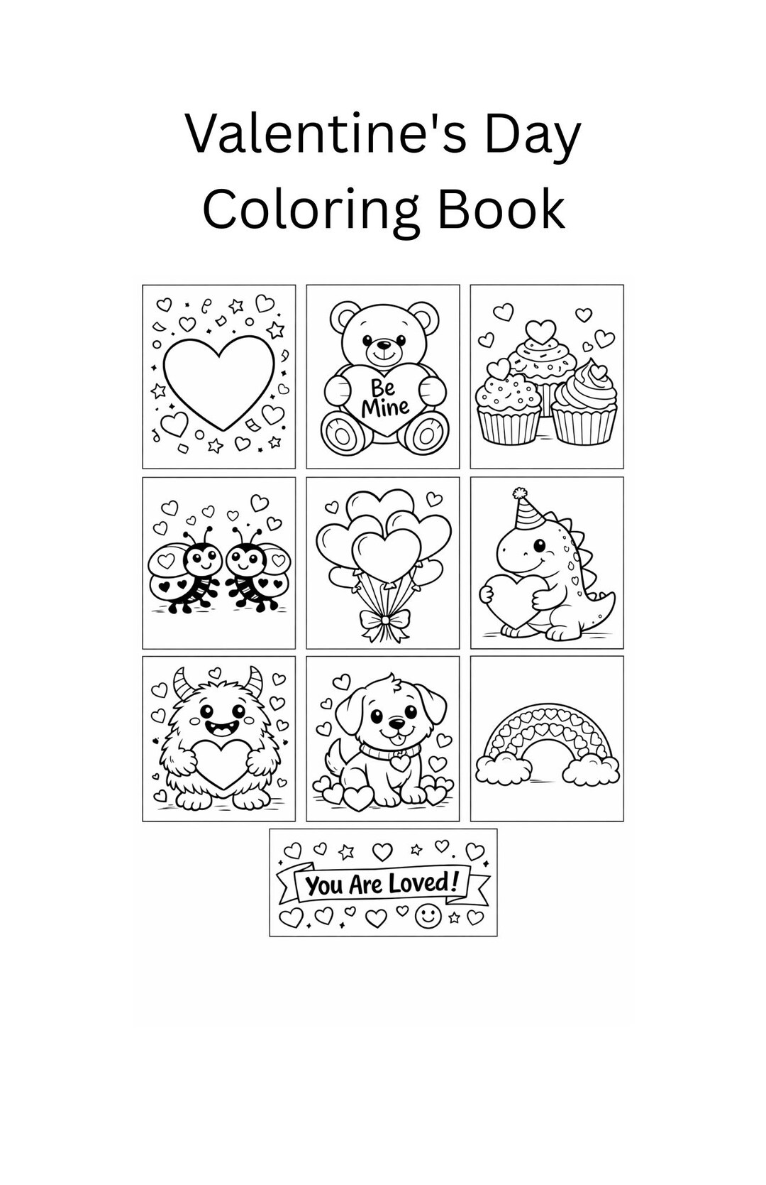 Valentine's Day Coloring Book! - Etsy