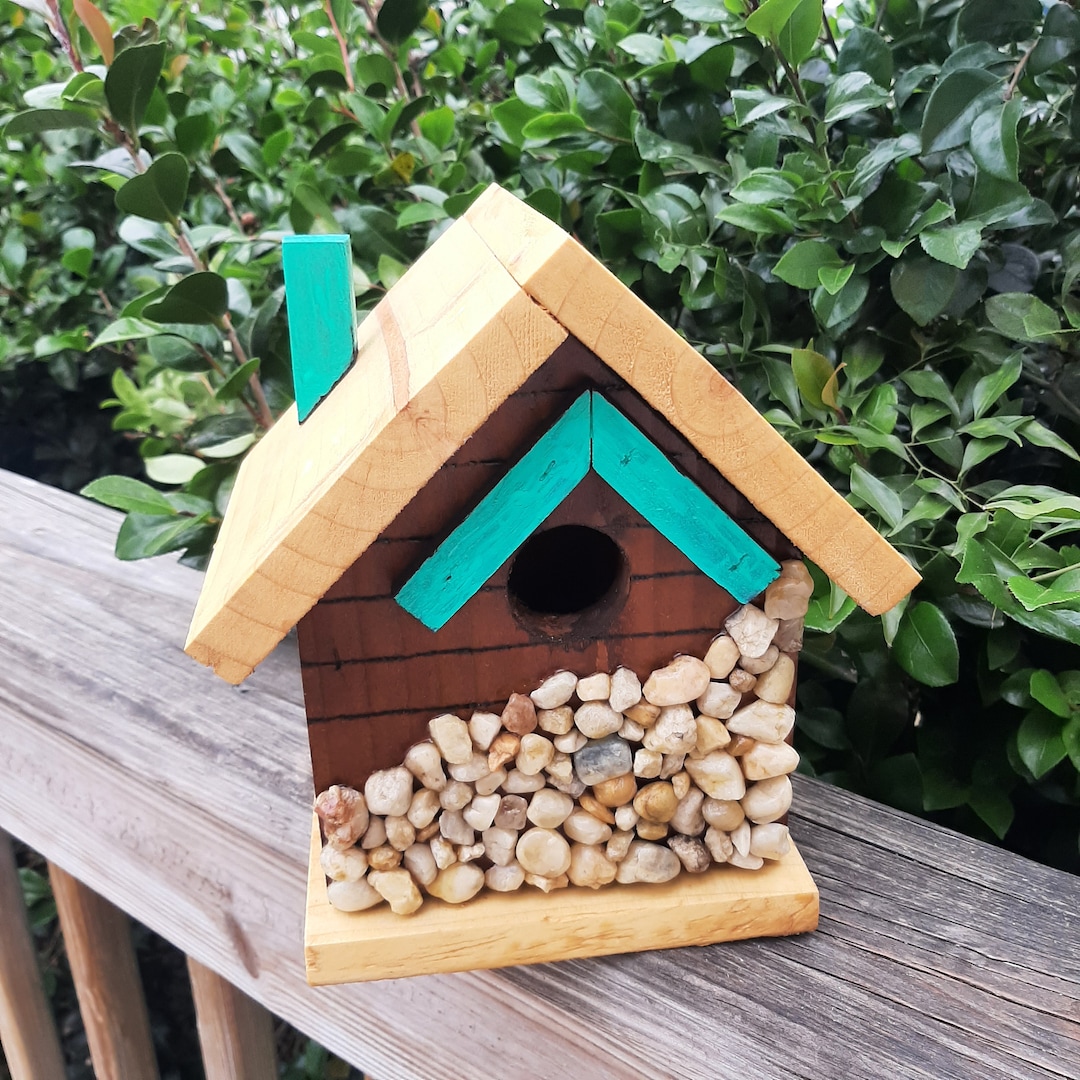 Birdhouse, Bird House, Stone Bird House, Stone Birdhouse, Cedar ...