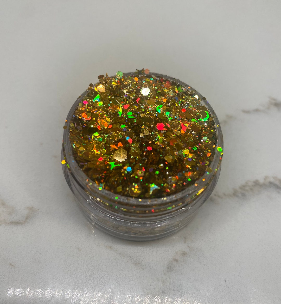 Golden Glitter Gel - Etsy