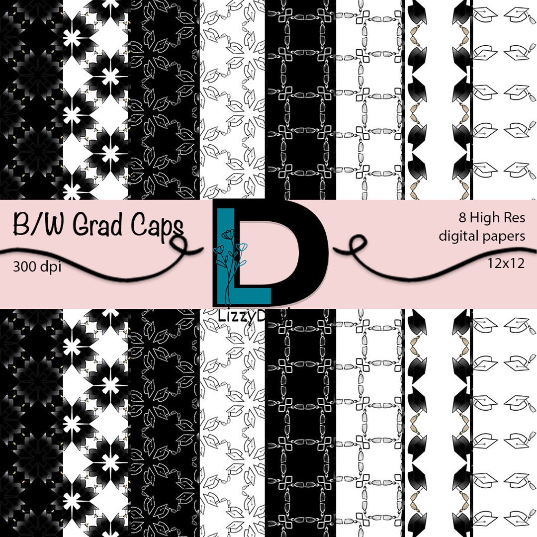Graduation Digital Papers - Etsy
