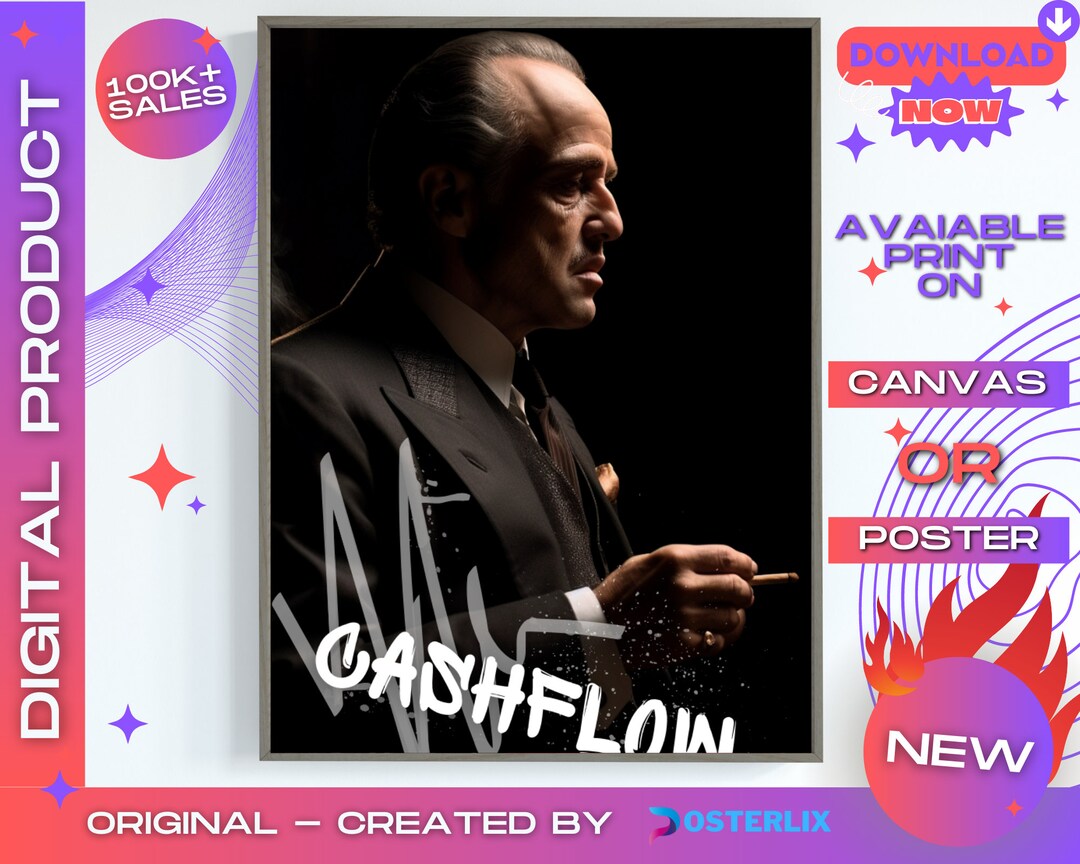 Godfather Cashflow Custom Portrait Modern Wall Art Unique Godfather ...
