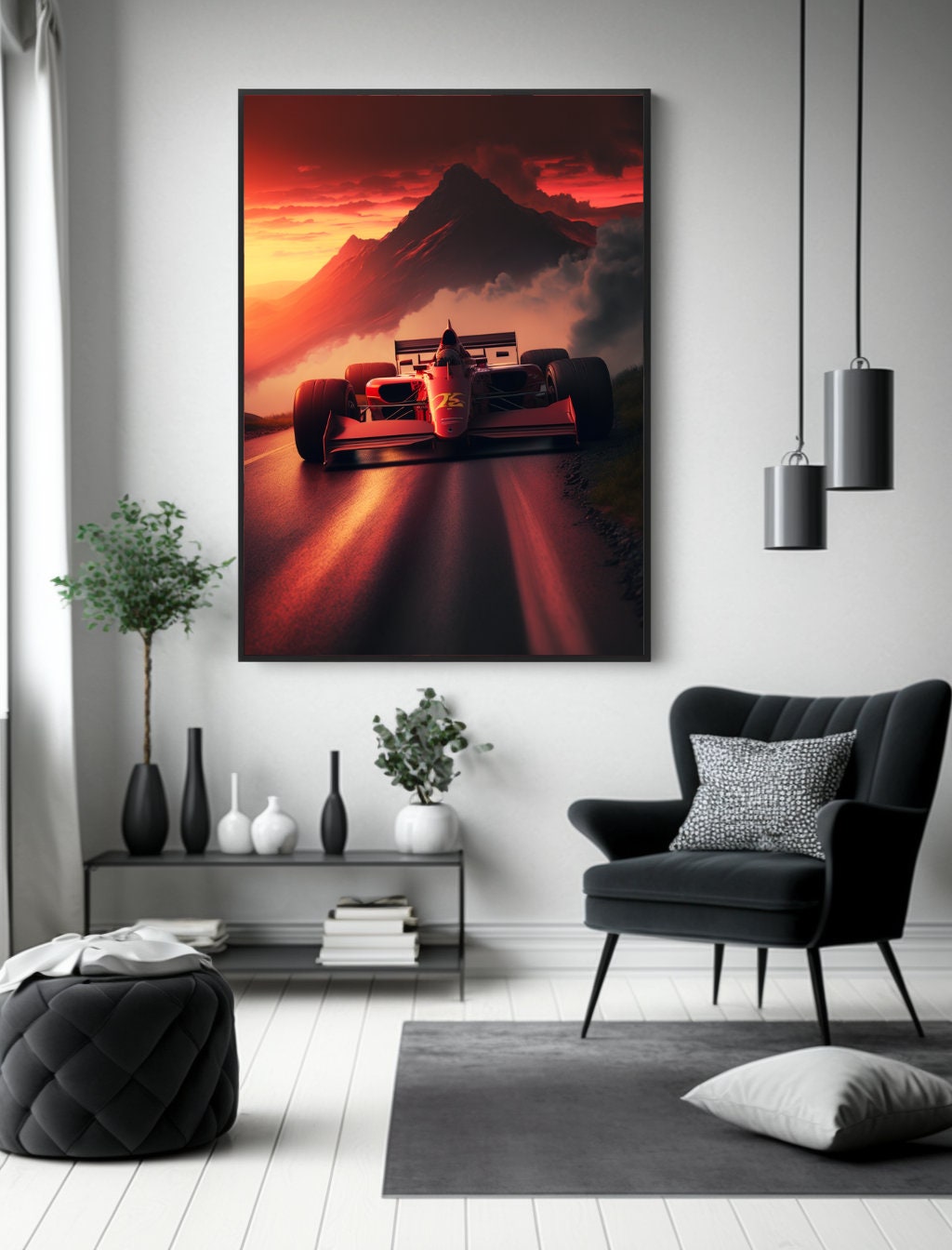 Ferrari Spider Canvas Ferrari F1 Framed Canvas Print Wall Art Wall Art ...