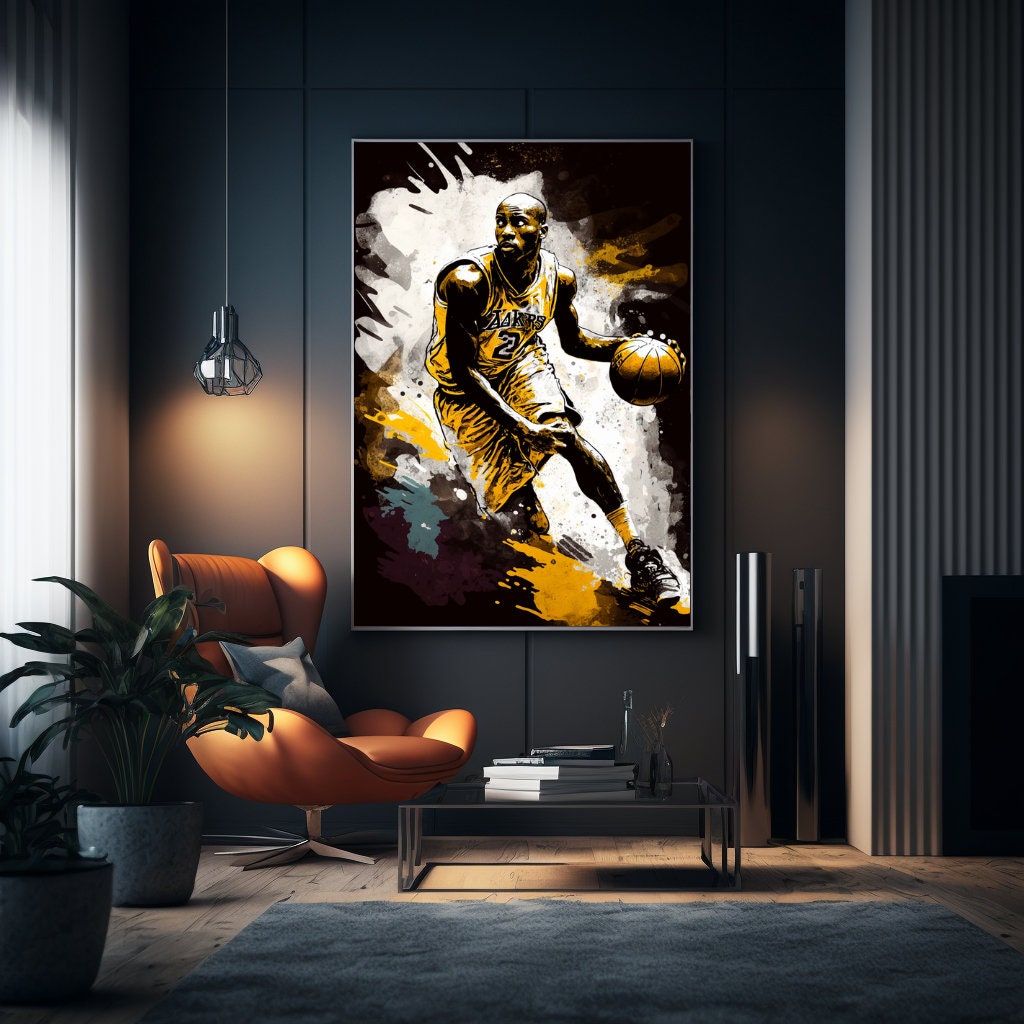 Kobe Bryant Canvas Art - Artwork of the Legendary Basketball Player for ...