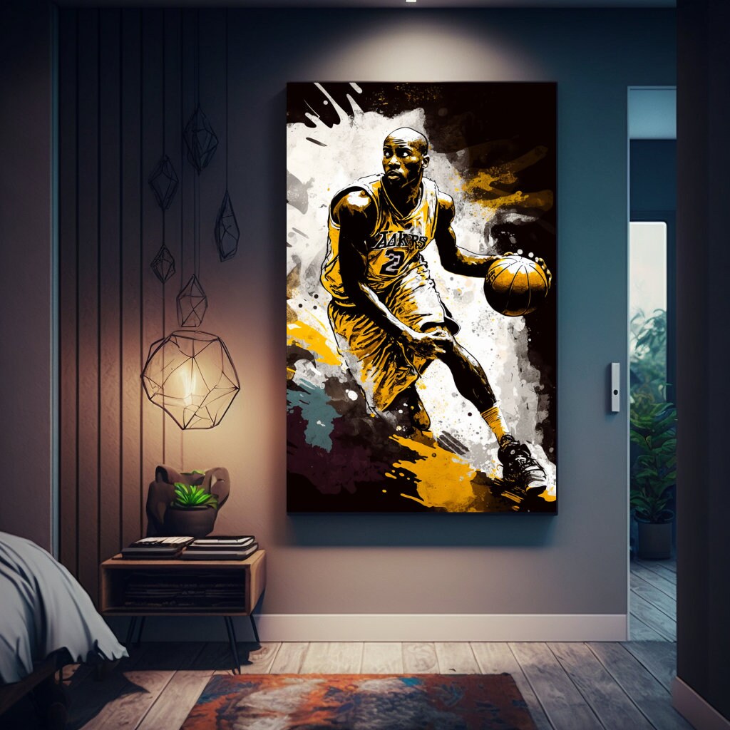 Kobe Bryant Canvas Art - Artwork of the Legendary Basketball Player for ...