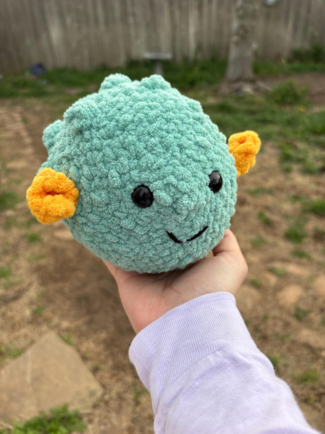 Pufferfish Crochet Stuffed Animal / Amigurumi / Handmade Gift ...