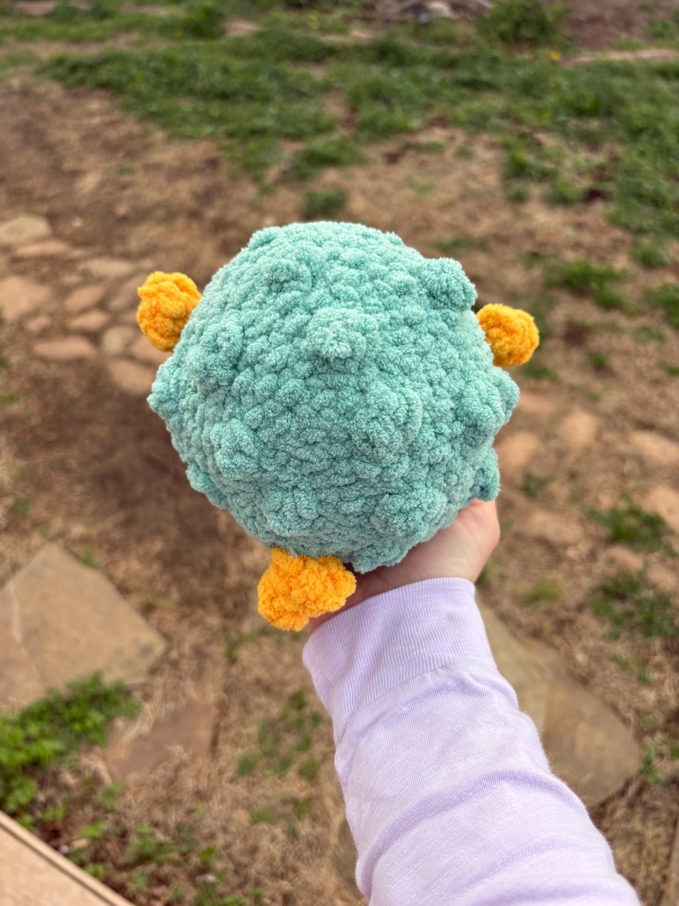 Pufferfish Crochet Stuffed Animal / Amigurumi / Handmade Gift ...