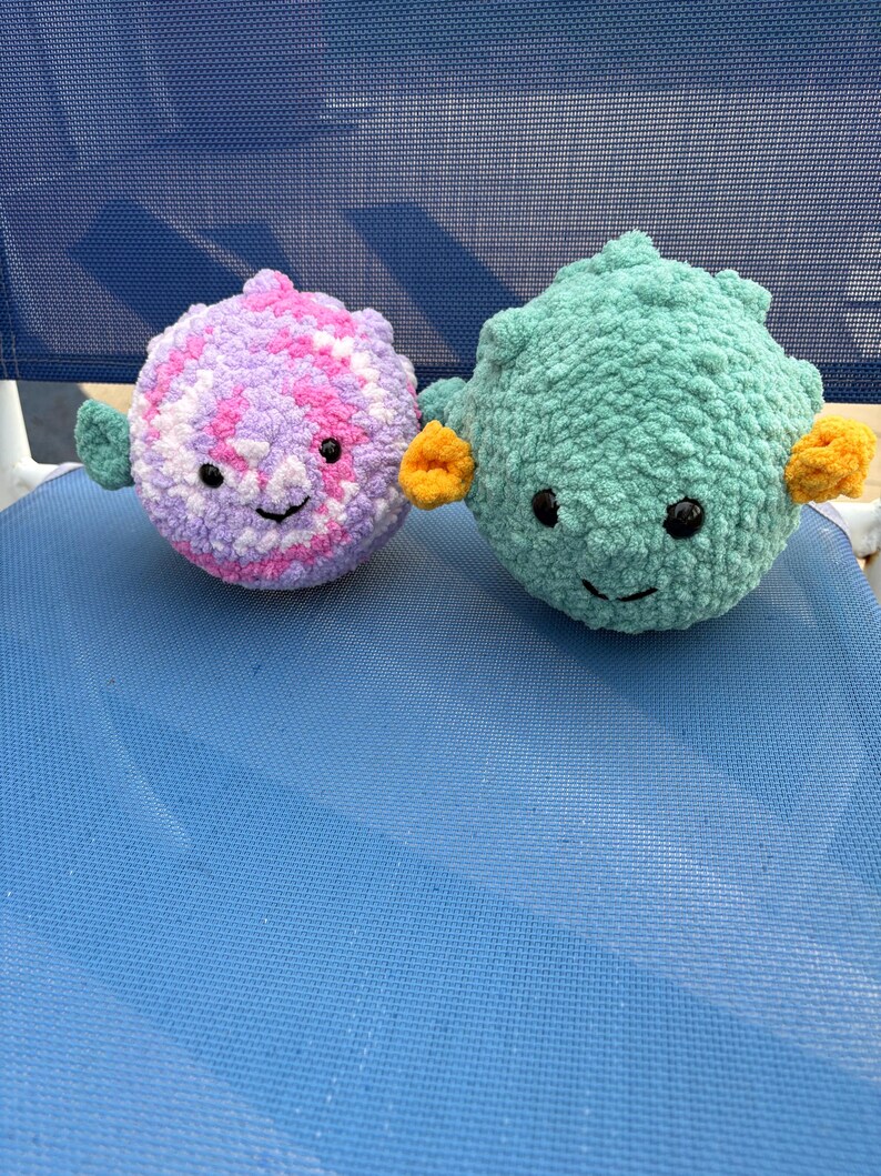 Pufferfish Crochet Stuffed Animal / Amigurumi / Handmade Gift ...