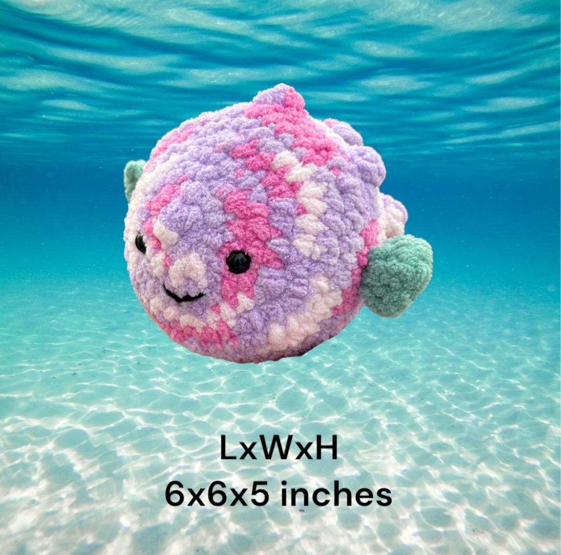 Pufferfish Crochet Stuffed Animal / Amigurumi / Handmade Gift ...