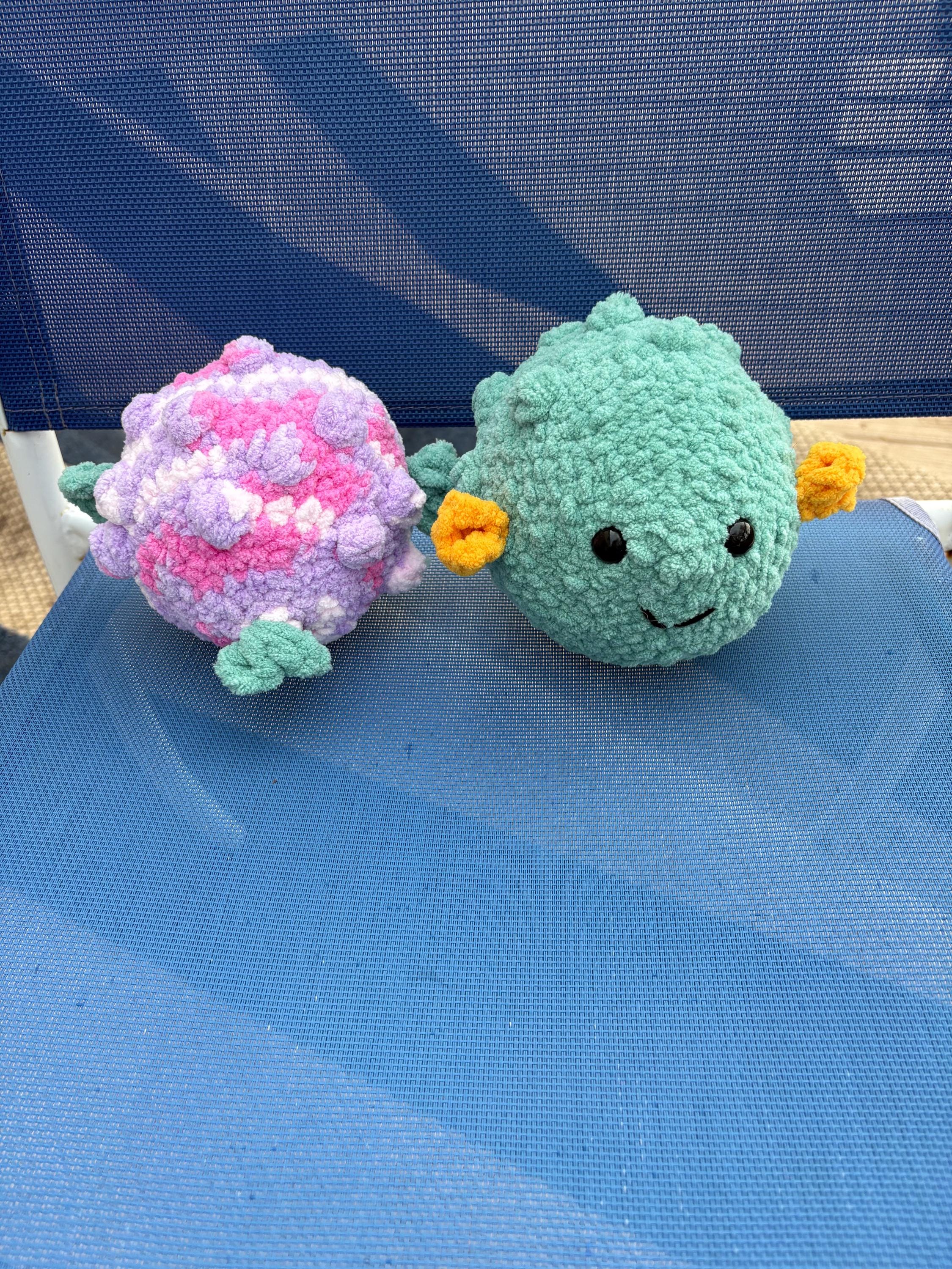 Pufferfish Crochet Stuffed Animal / Amigurumi / Handmade Gift ...