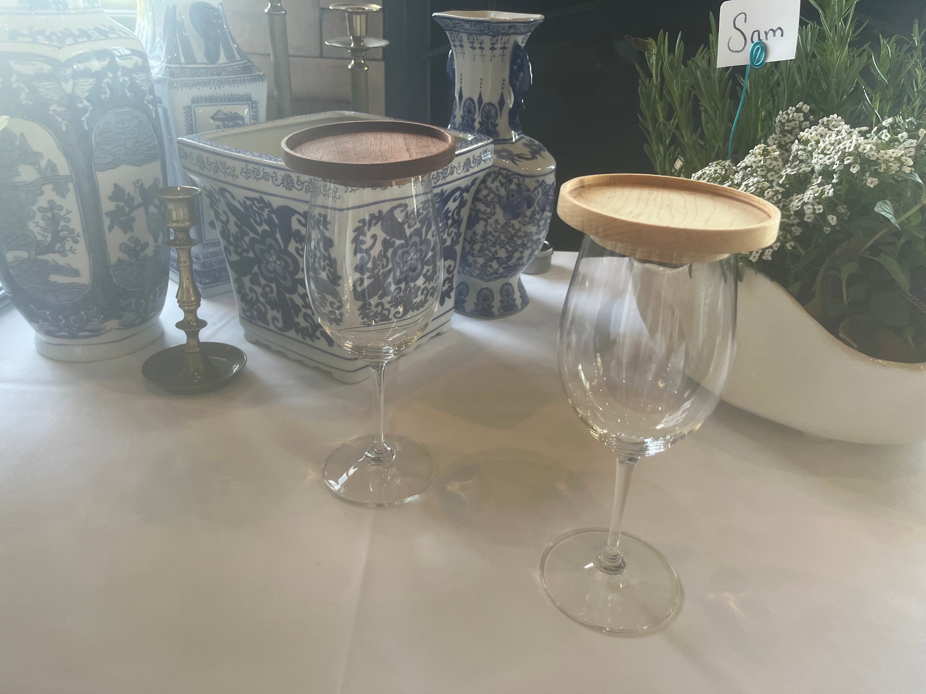 Wine Glass Topper Charcuterie, Wine Glass Appetizer Topper, Glass Cover ...