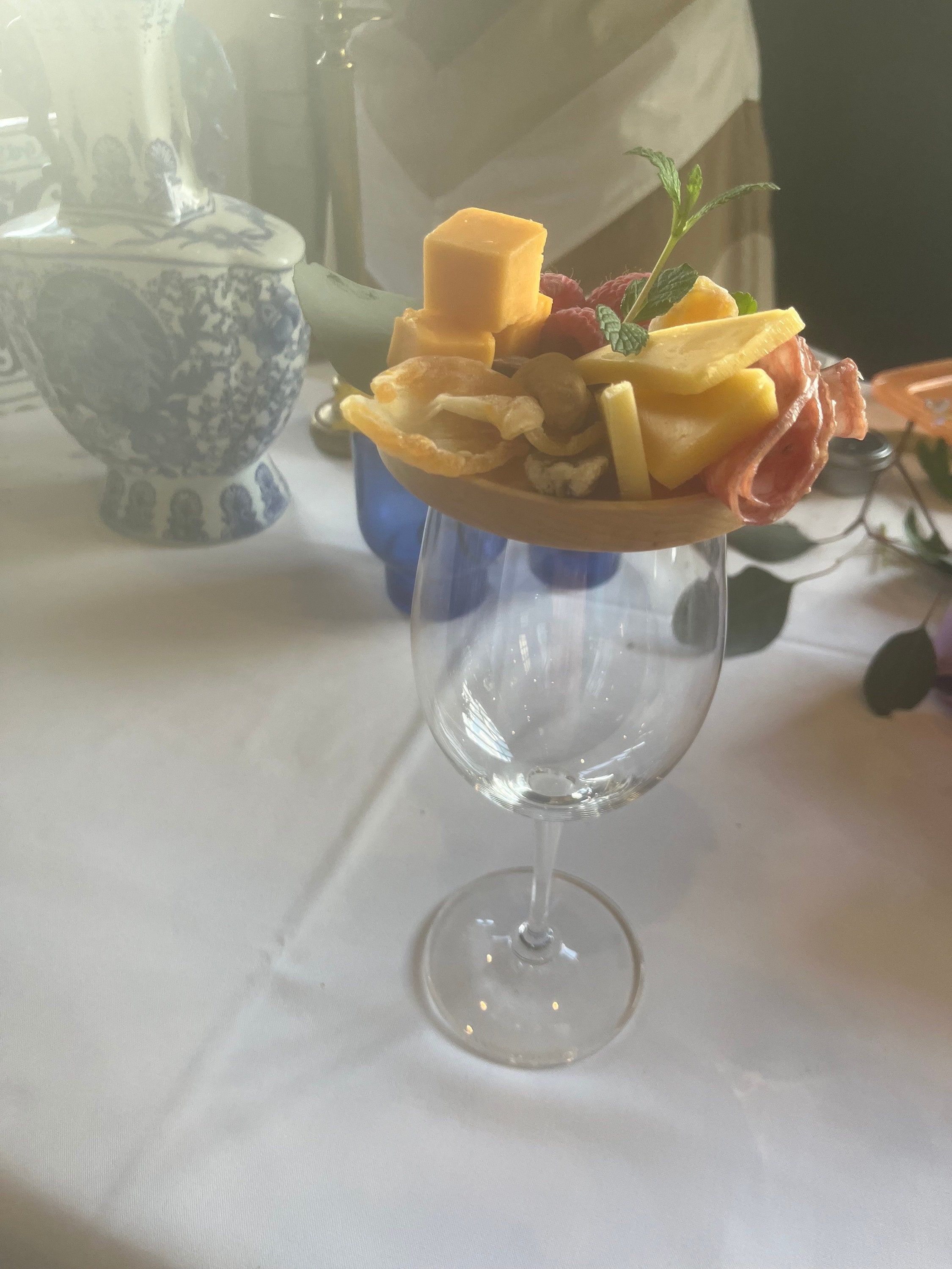 Wine Glass Topper Charcuterie, Wine Glass Appetizer Topper, Glass Cover ...