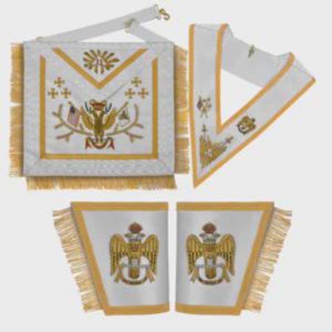 33rd Degree Scottish Rite Regalia Set – Hand Embroidered | Wings up ...