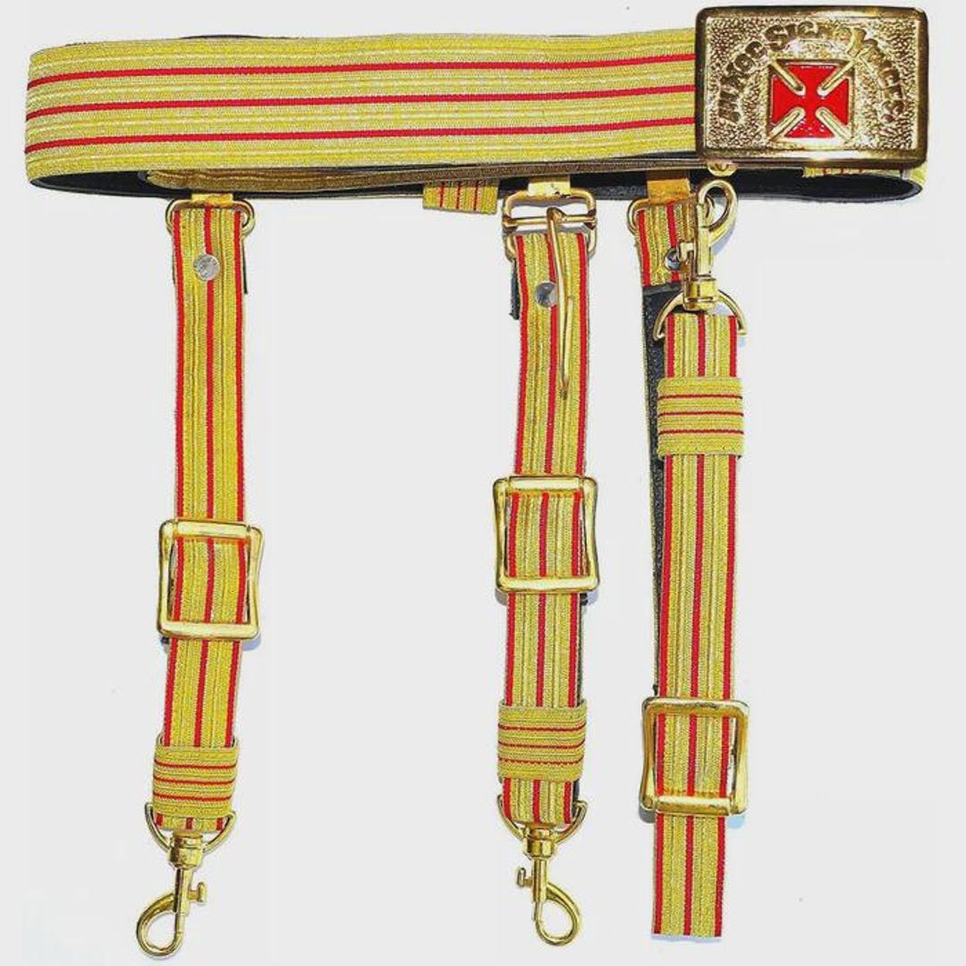 Past Grand Commander Knights Templar Commandery Regalia Belt – Red ...