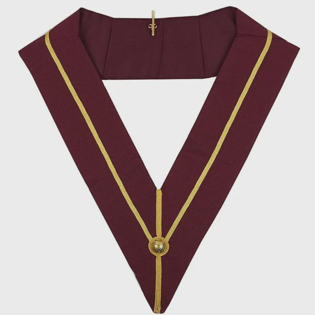 Past Principal Royal Arch Chapter Collar – Wide Maroon & Gold - Etsy